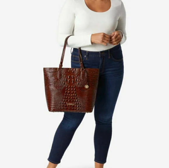 Brahmin | Bags | Brahmin Ellen Tote Bag Hibiscus Solid Melbourne | Poshmark